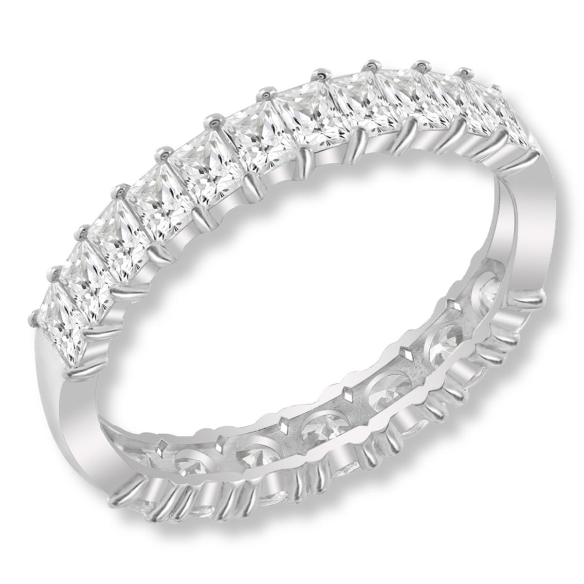 Radiance by Absolute™ 1.57ctw Round and Baguette Split Band Ring - 23282522 | HSN