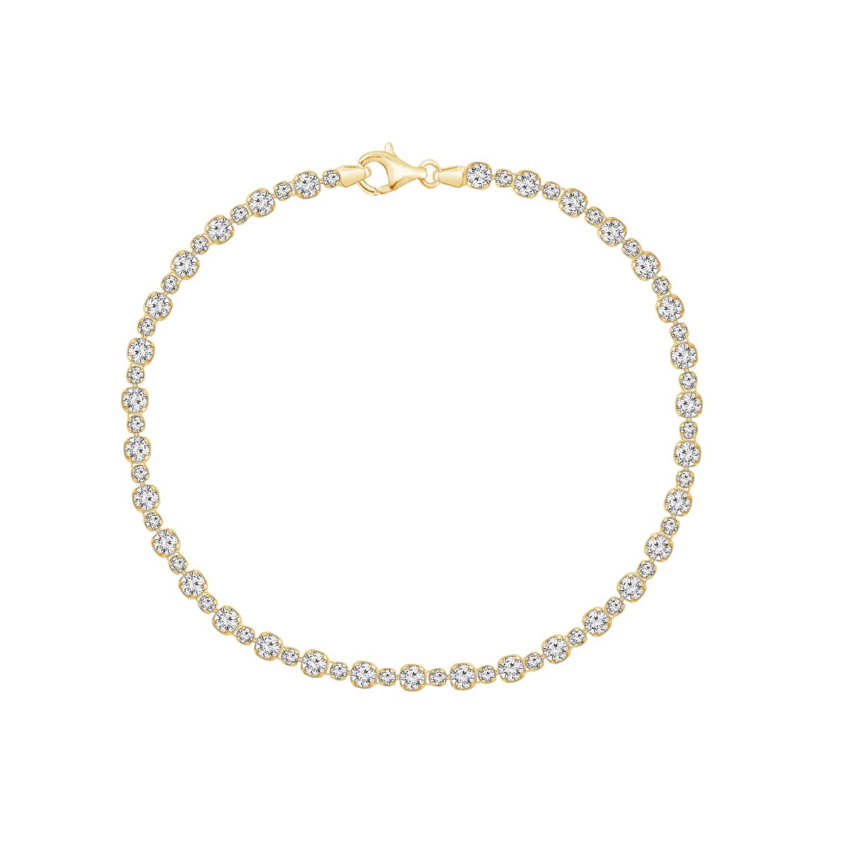 Radiance by Absolute™ Alternating Round Stone Tennis Bracelet | HSN