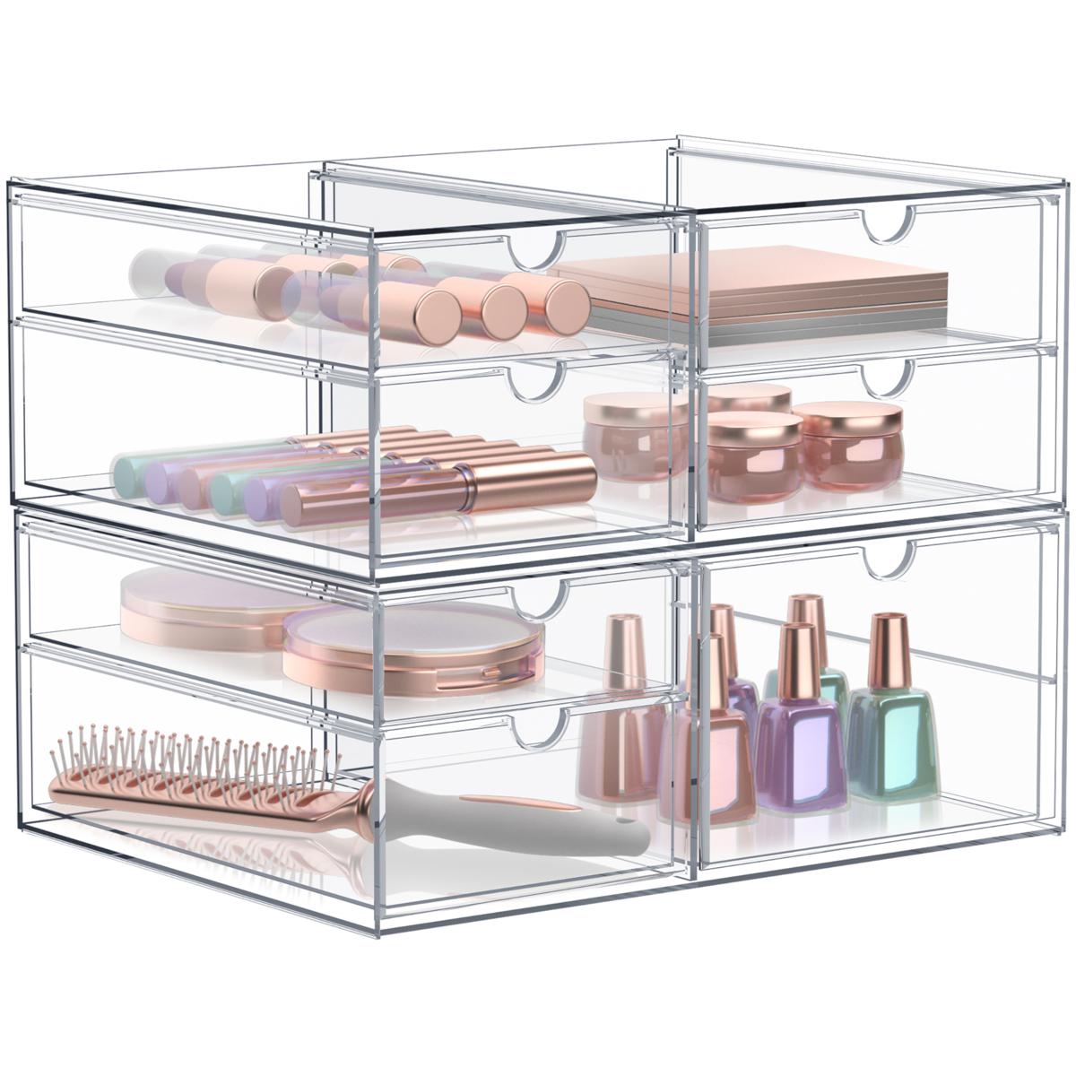 Sorbus 2-pk Makeup Organizer With 7 Drawers | HSN