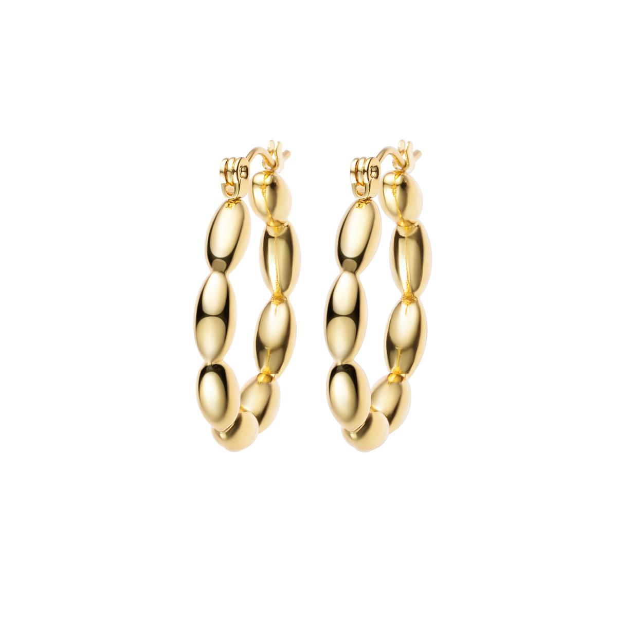 Stately Steel Puffy Bead Earrings | HSN