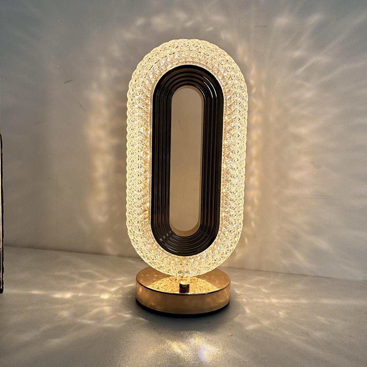 LAX Gadgets Night Light Oval LED Crystal Lamp | HSN