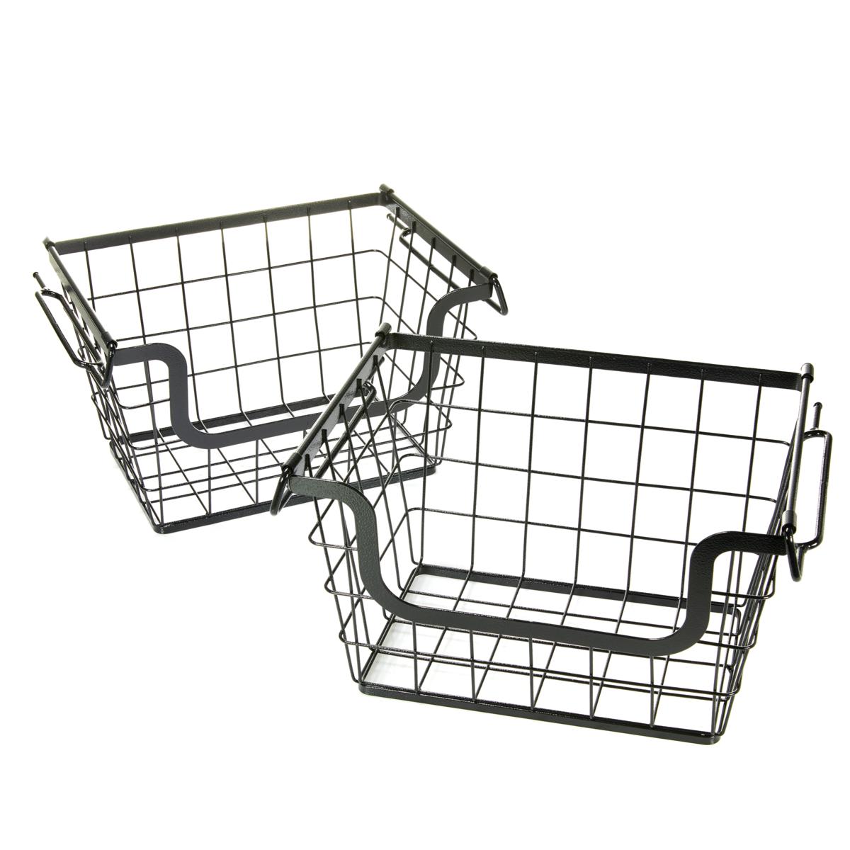 Origami 2-pack Metal Stacking Baskets - 8540446 | HSN