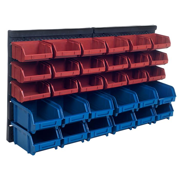 30-Bin Wall-Mounted Parts Rack | HSN