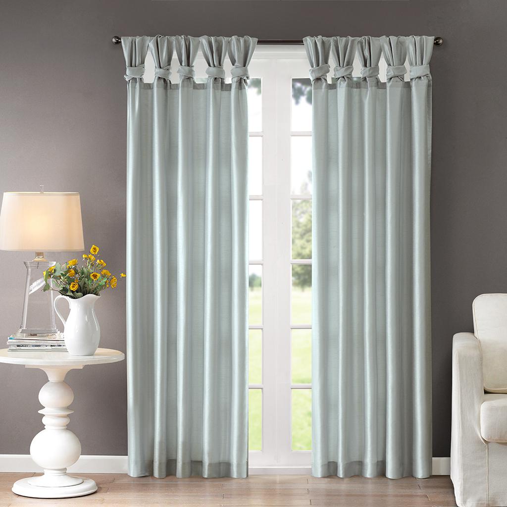 Madison Park Window Curtain 84" Panel Dusty Aqua - 7457065 | HSN