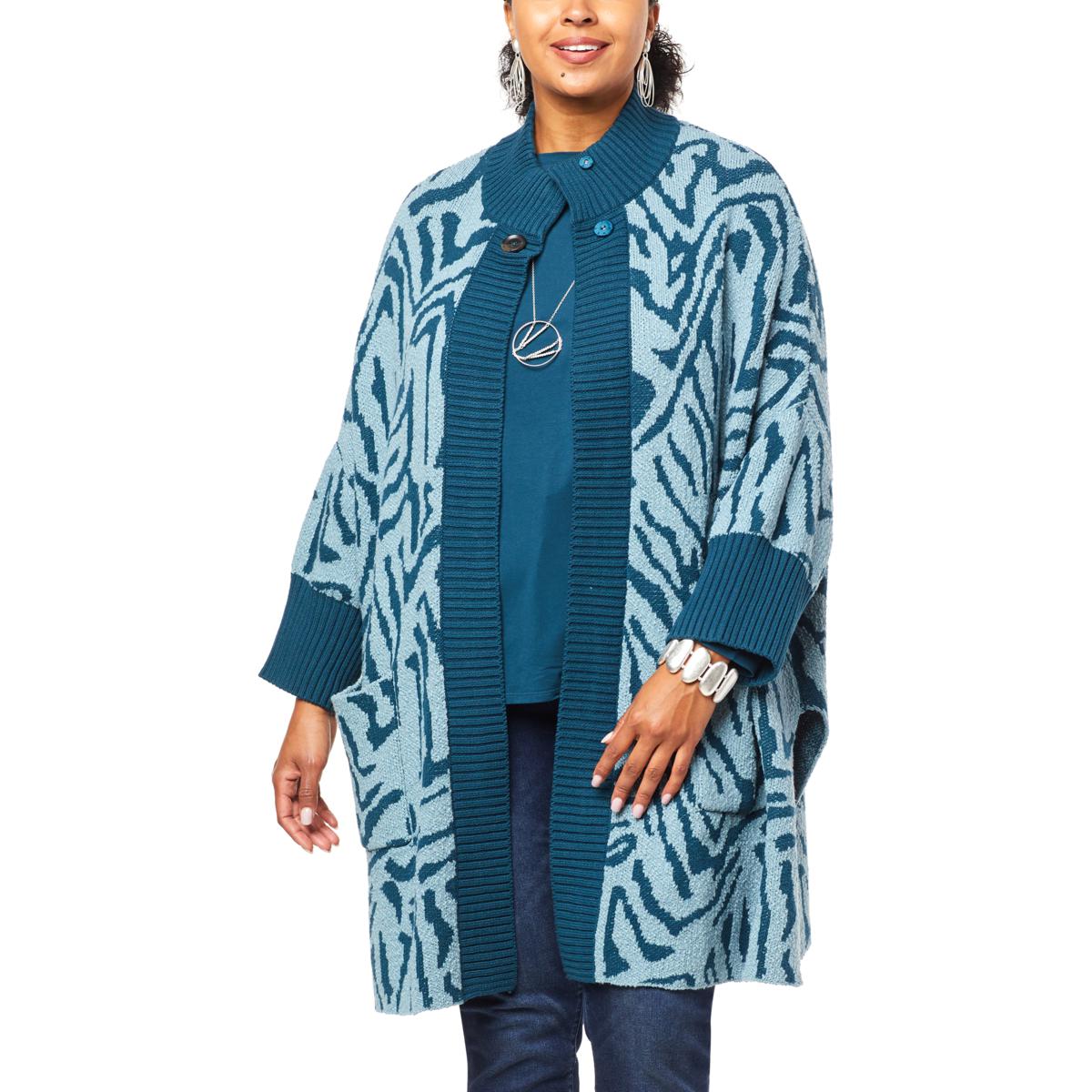 WynneCollection Double Knit Jacquard Slub Coatigan - 20459196 | HSN