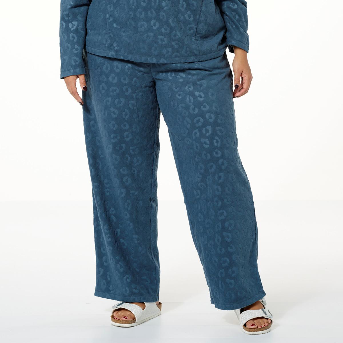 Comfort Code Leopard-Embossed Fleece Pull-on Lounge Pant - 20486898 | HSN