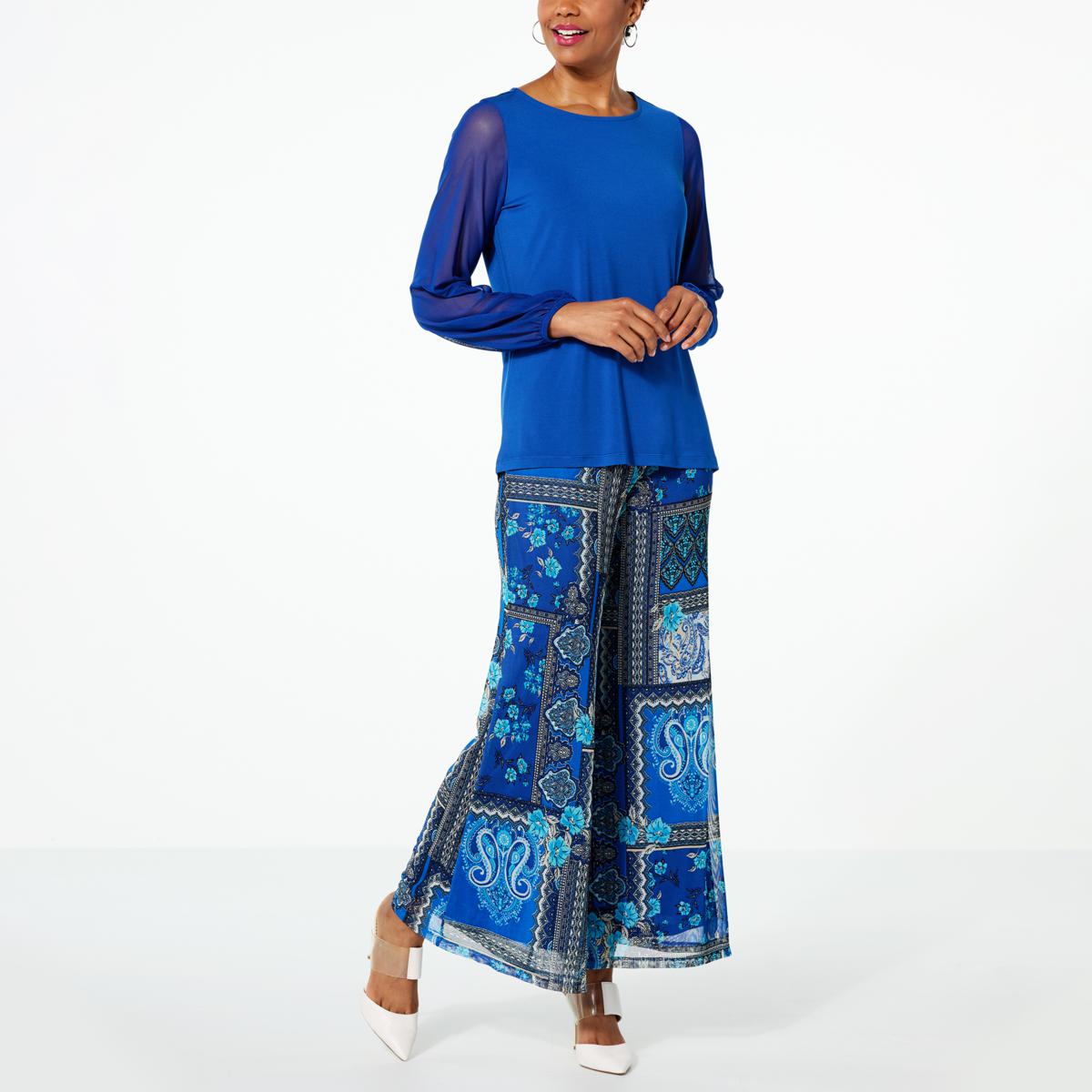 (HSN) Antthony 2-piece Mesh Knit Pant Set – TVShoppingQueens