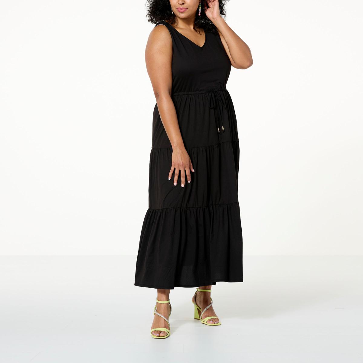 C Wonder by Christian Siriano Tiered Maxi Dress | HSN