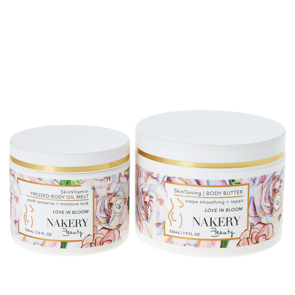 Nakery Beauty Love in Bloom Body Butter & Pressed Body Oil - 20771756 | HSN