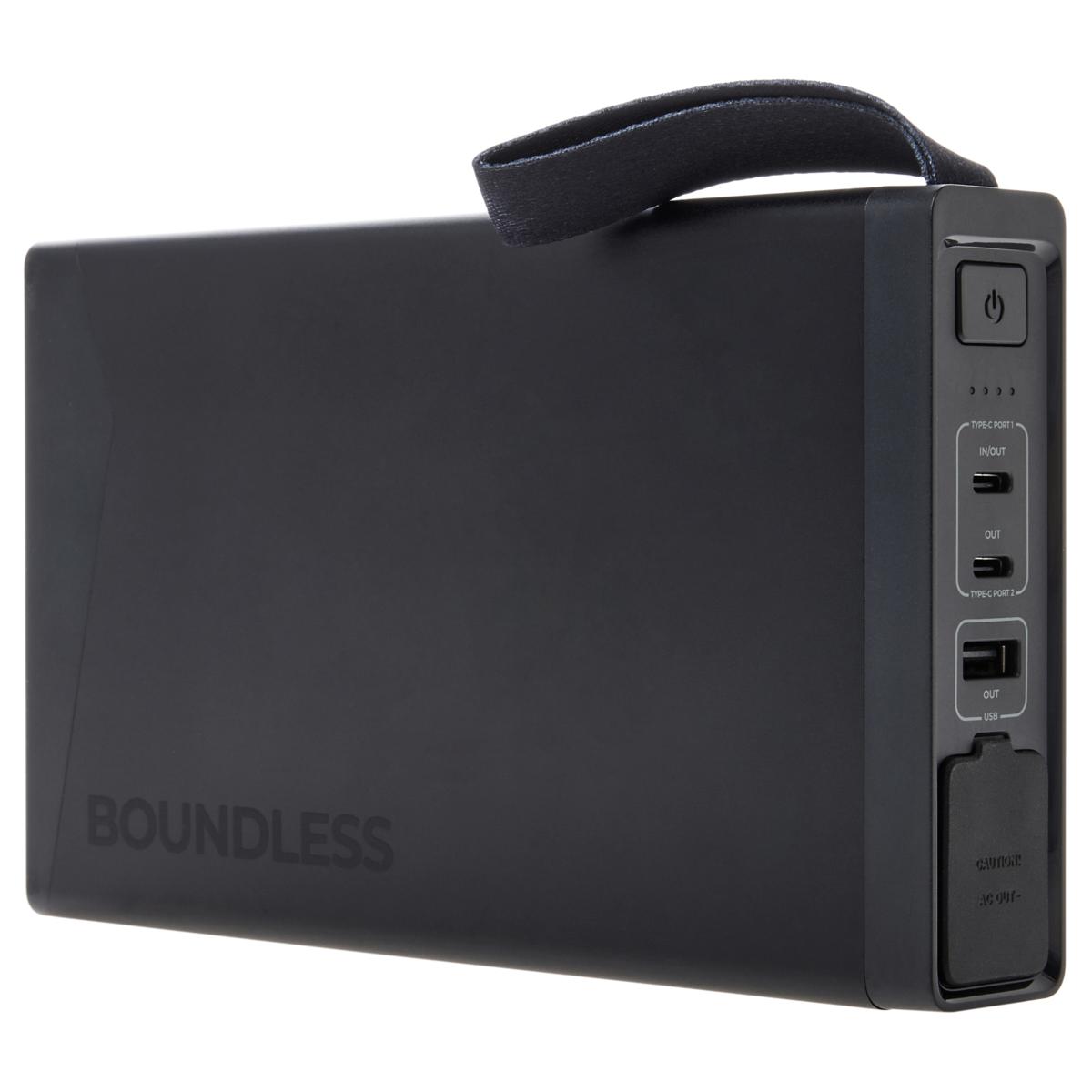 Boundless 27,000mAh Power Station with AC Outlet, Cable, and Pouch | HSN