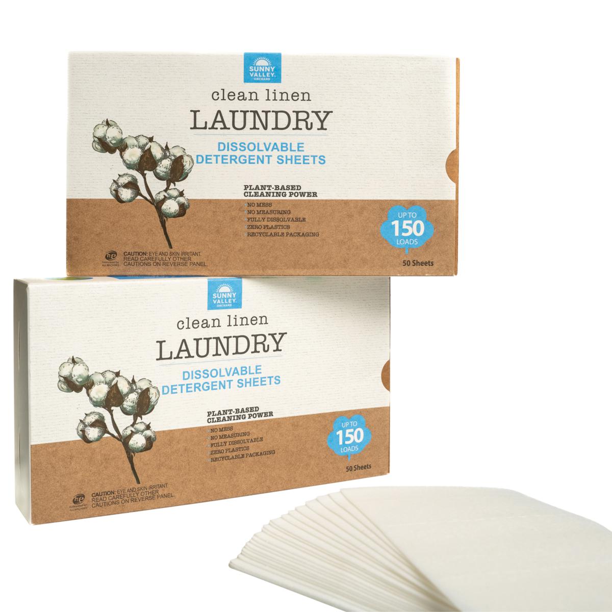 Sunny Valley Orchard 300-Load Dissolvable Laundry Sheets | HSN