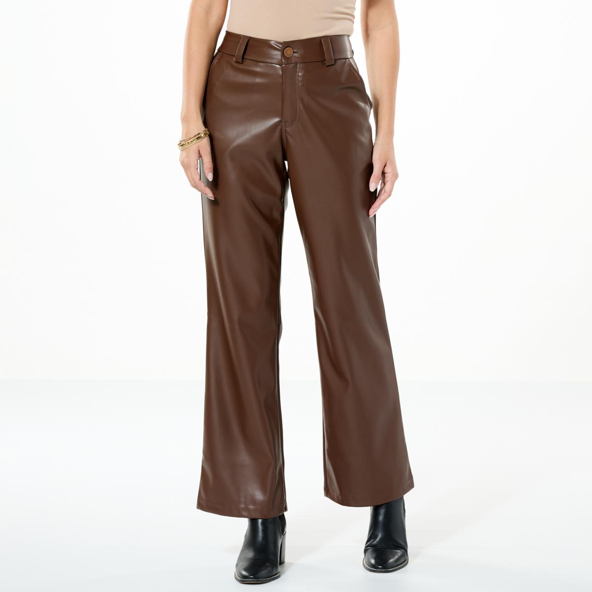 DG2 by Diane Gilman Faux Leather Trouser - 21490209 | HSN