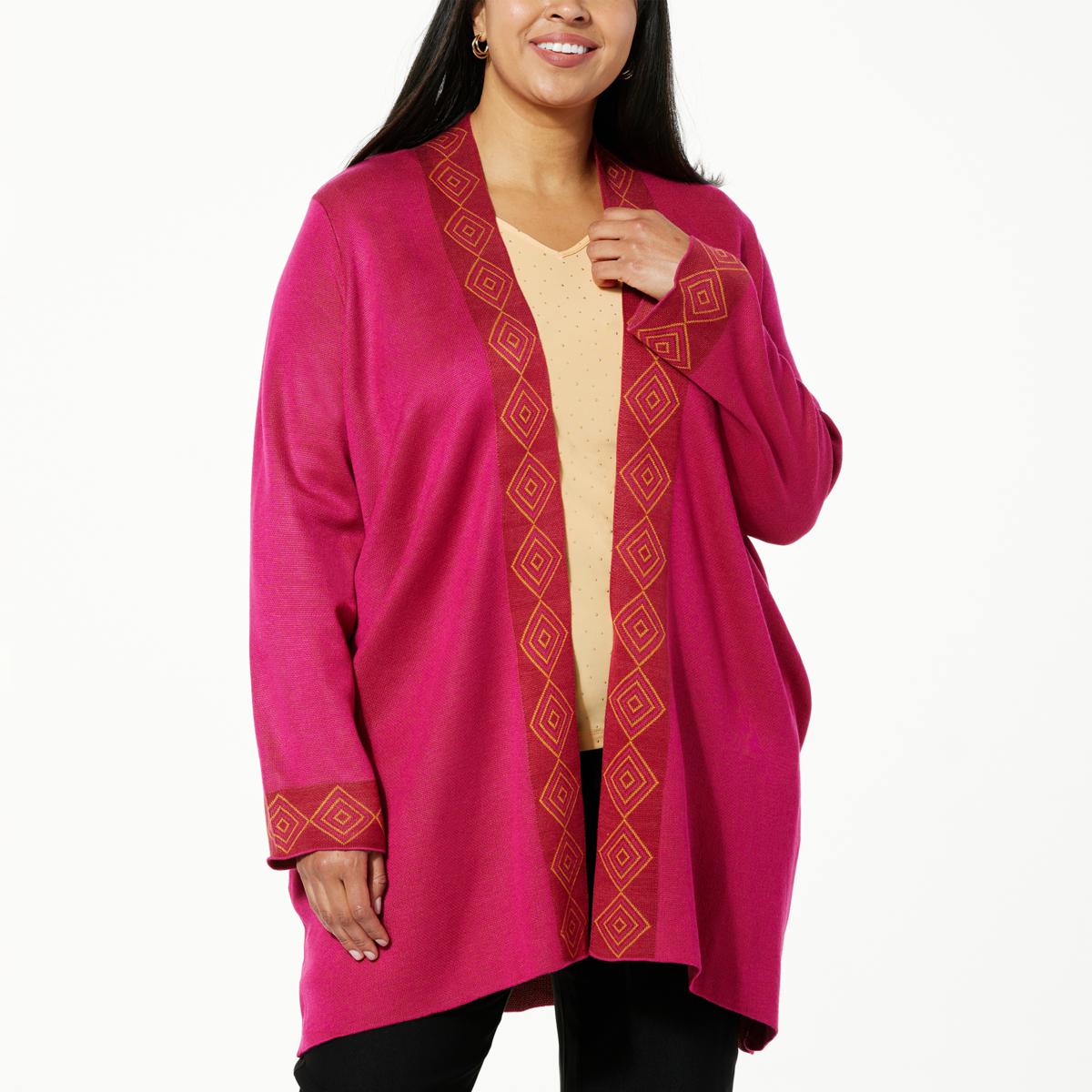 Antthony Jacquard Knit Sweater Jacket - 21874151 | HSN