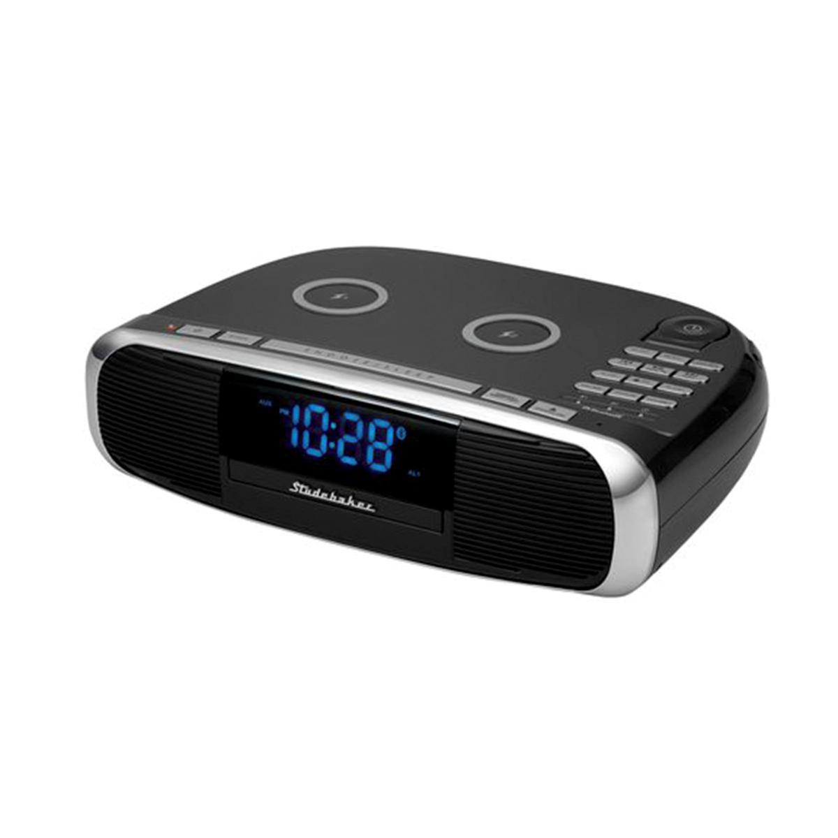 Studebaker Music System w/CD, FM Radio, Bluetooth & Wireless Charging | HSN