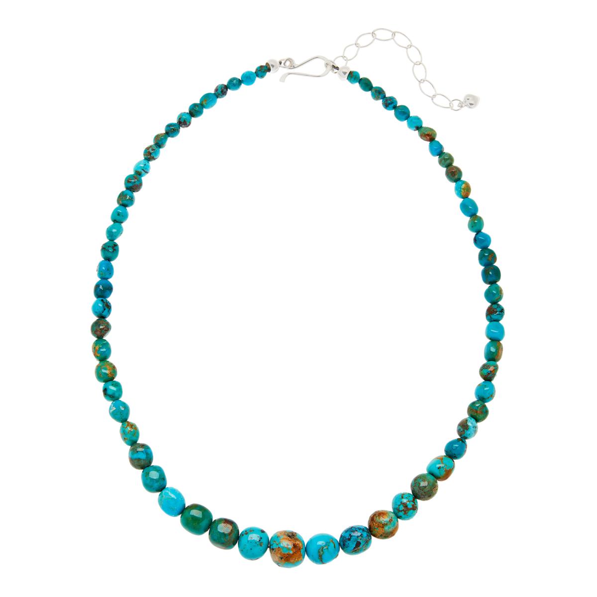 Jay King Red Skin Turquoise Graduated Bead Necklace | HSN
