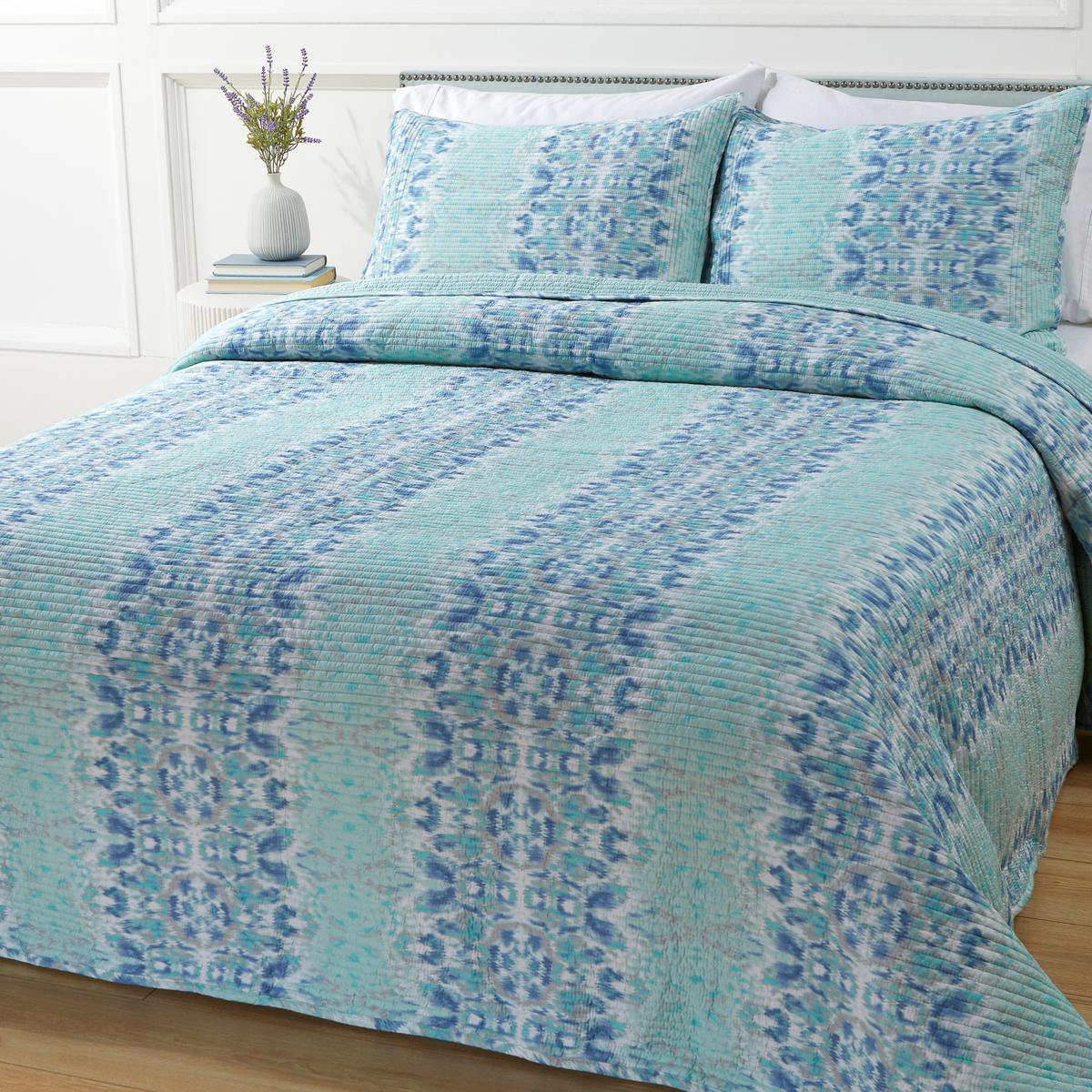 Concierge Collection 3-piece Printed Quilt Set - 22117916 | HSN