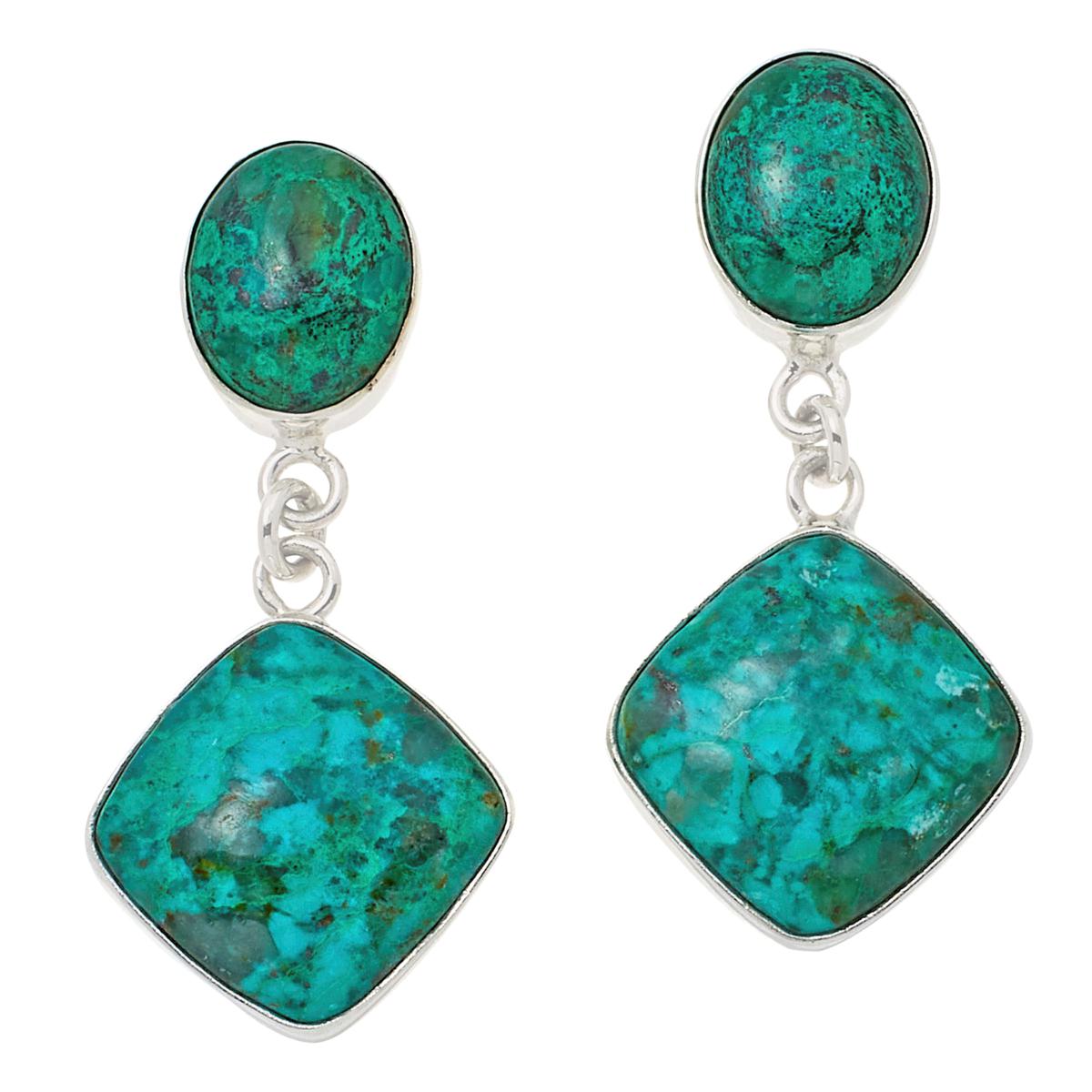 Jay King Sterling Silver Parrot Wing Stone Drop Earrings - 22344895 | HSN