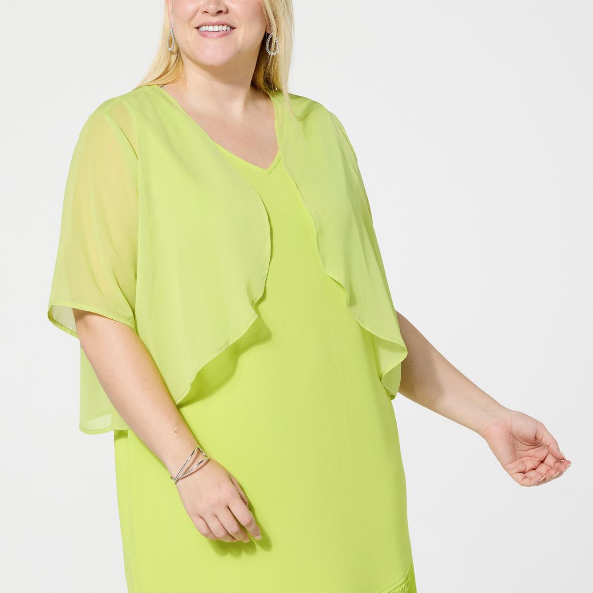 Antthony Short-Sleeve Chiffon Bolero | HSN