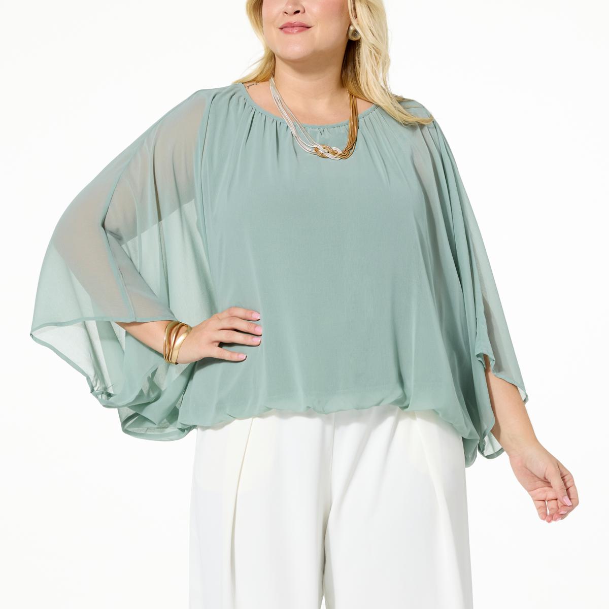 WynneLayers Chiffon Cocoon Top | HSN