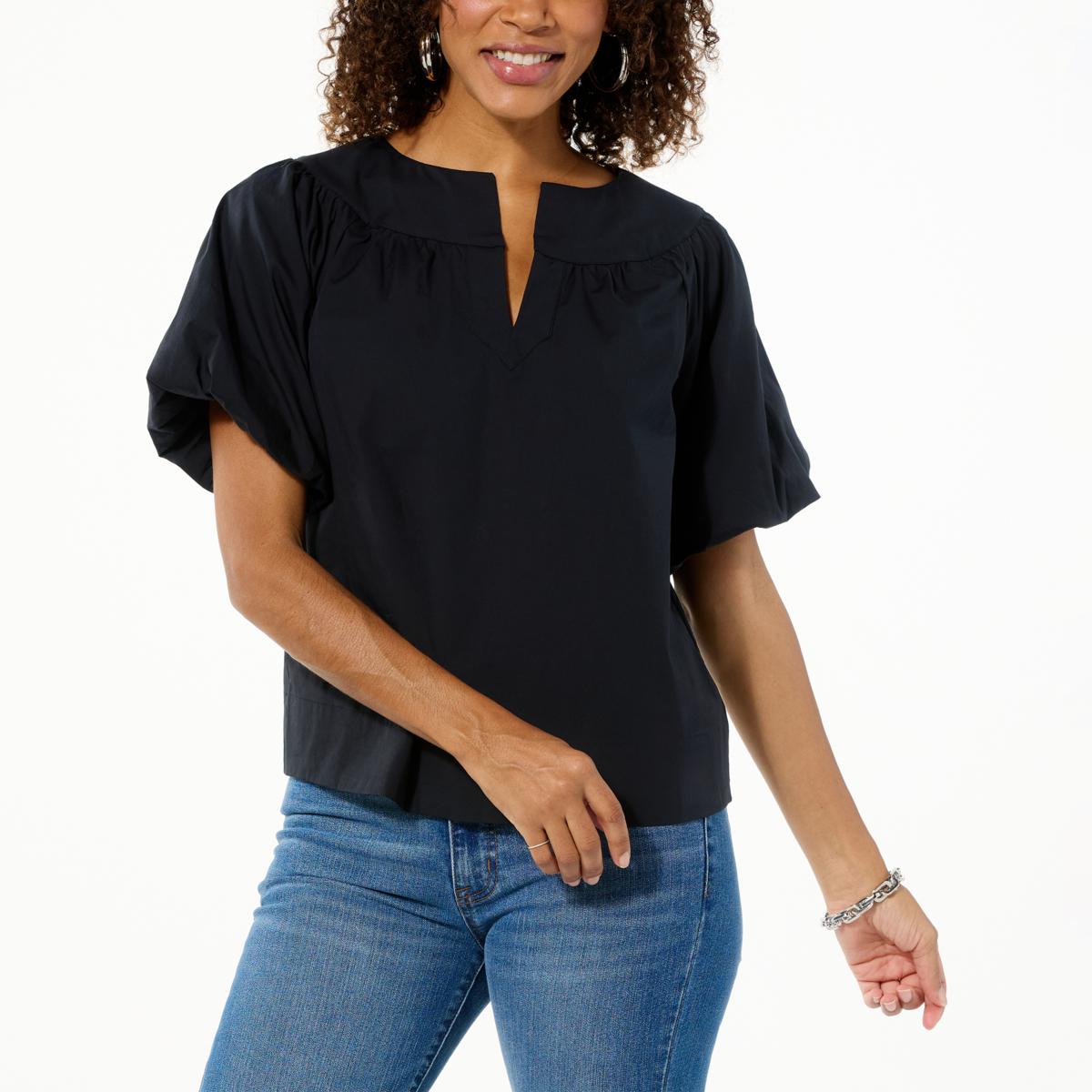 G by Giuliana Balloon Sleeve Blouse - 22649802 | HSN