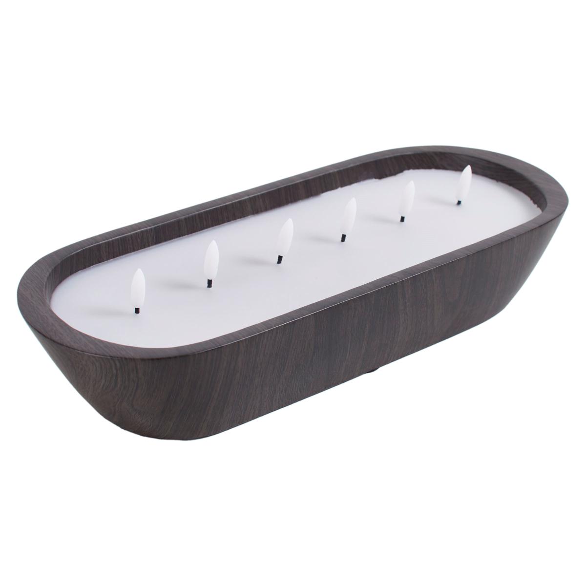 Emryn House 15" 6-Wick Flameless LED Statement Wax Candle | HSN