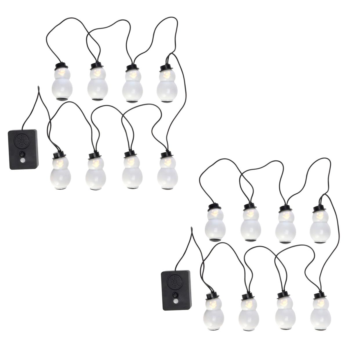 Cinemates 8' Animated Snowman String Lights 2-pack - 22698212 | HSN