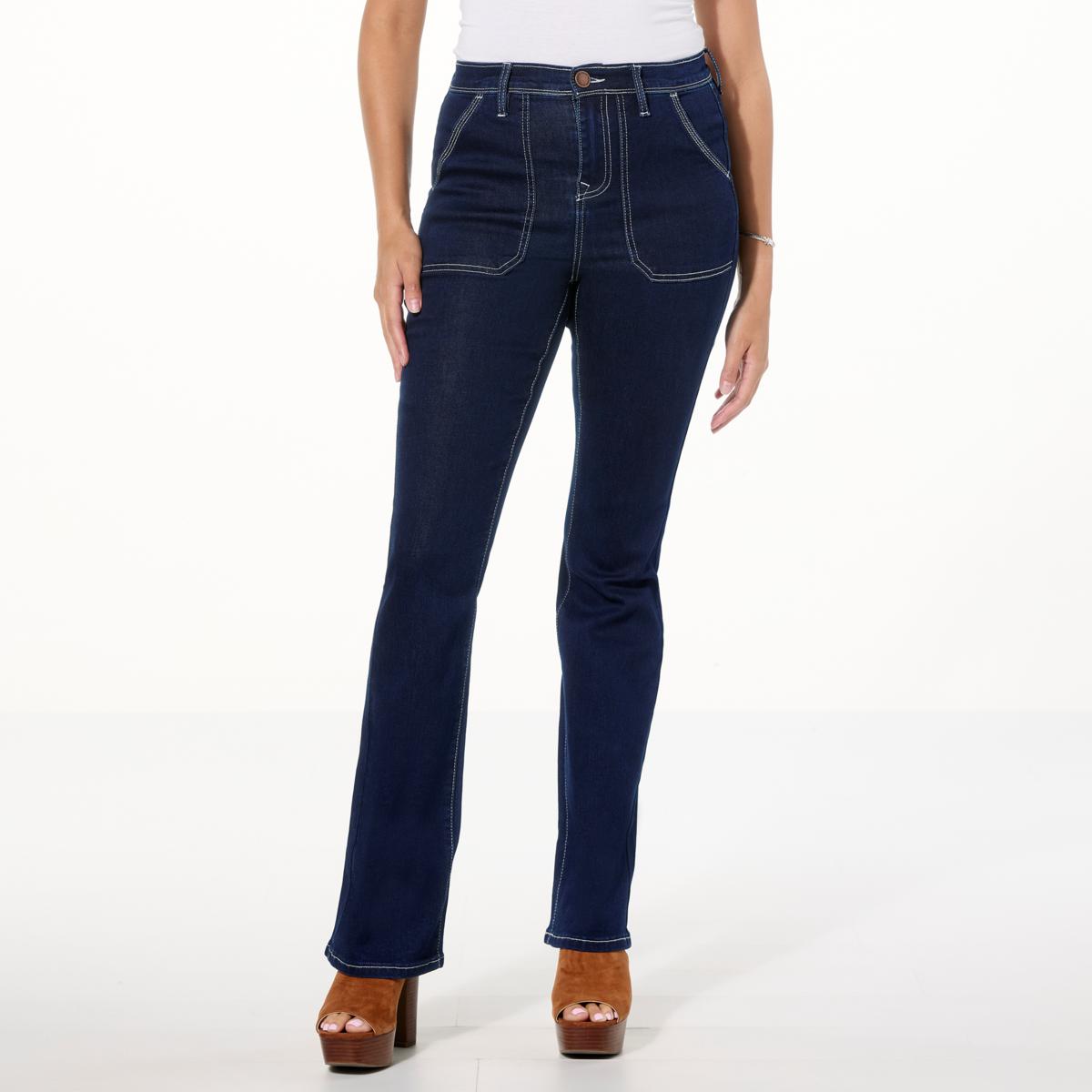 DG2 by Diane Gilman New Classic Stretch Patch Pocket Bootcut Jean | HSN