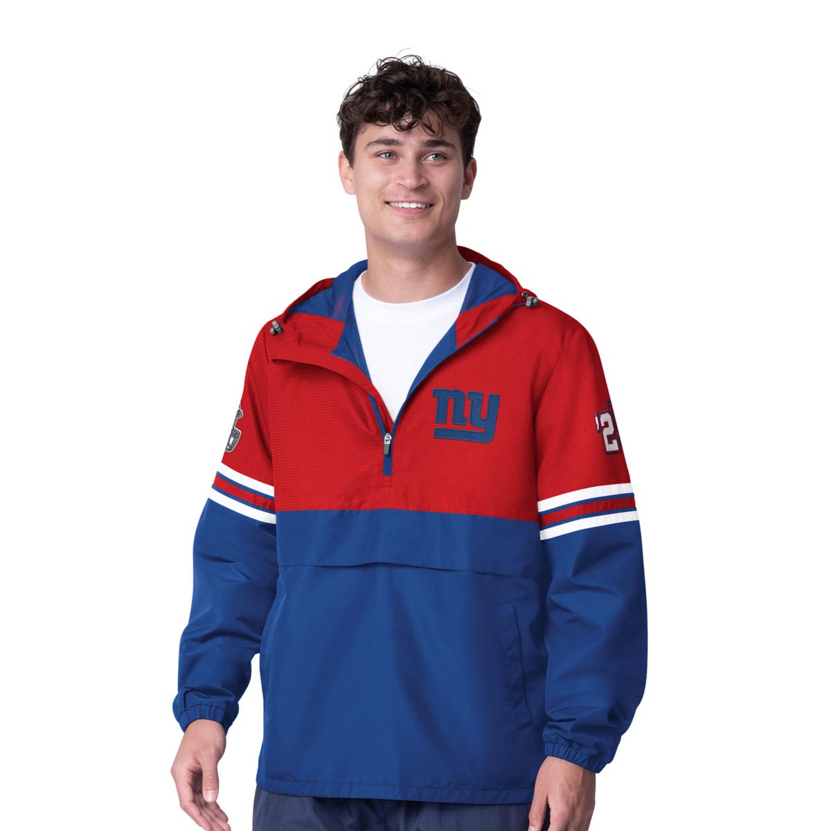 Officially Licensed NFL Men's Batter Up Hooded Pullover Jacket by Glll ...