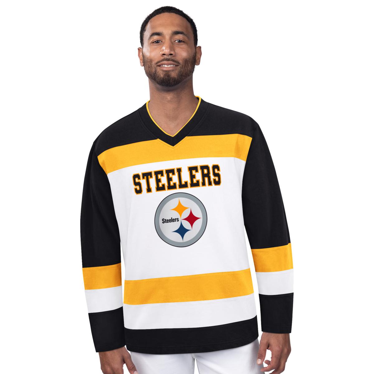 Officially Licensed NFL by Carl Banks V-Neck Sweatshirt - Steelers ...