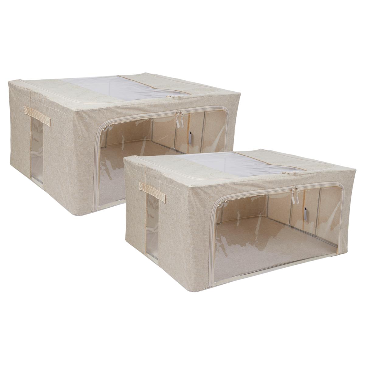 Improvements Collapsible XL Storage Bins - Set of 2 | HSN