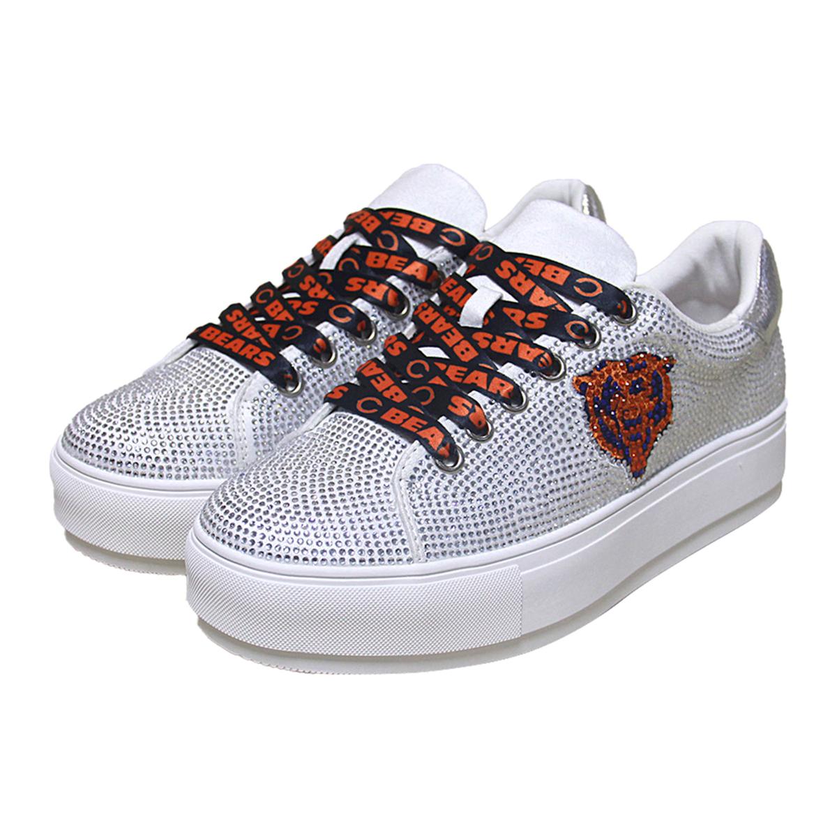 Officially Licensed NFL Team Crystal Shoe Crystals Sneaker - Bears ...