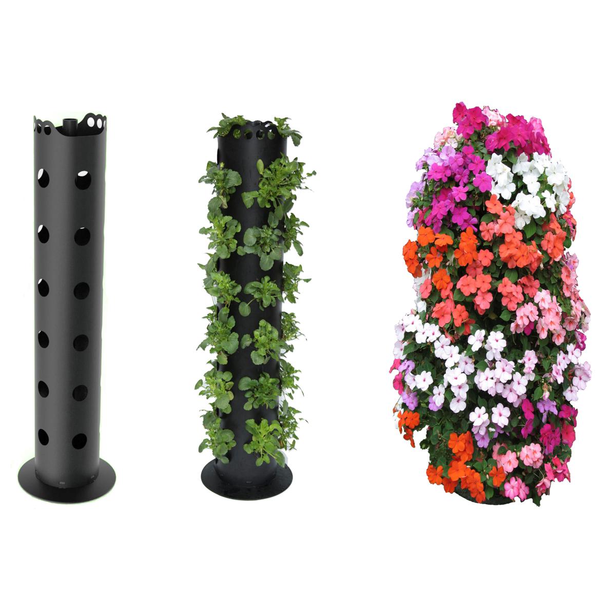 Flower Tower Freestanding Garden Planters - 2-pack | HSN
