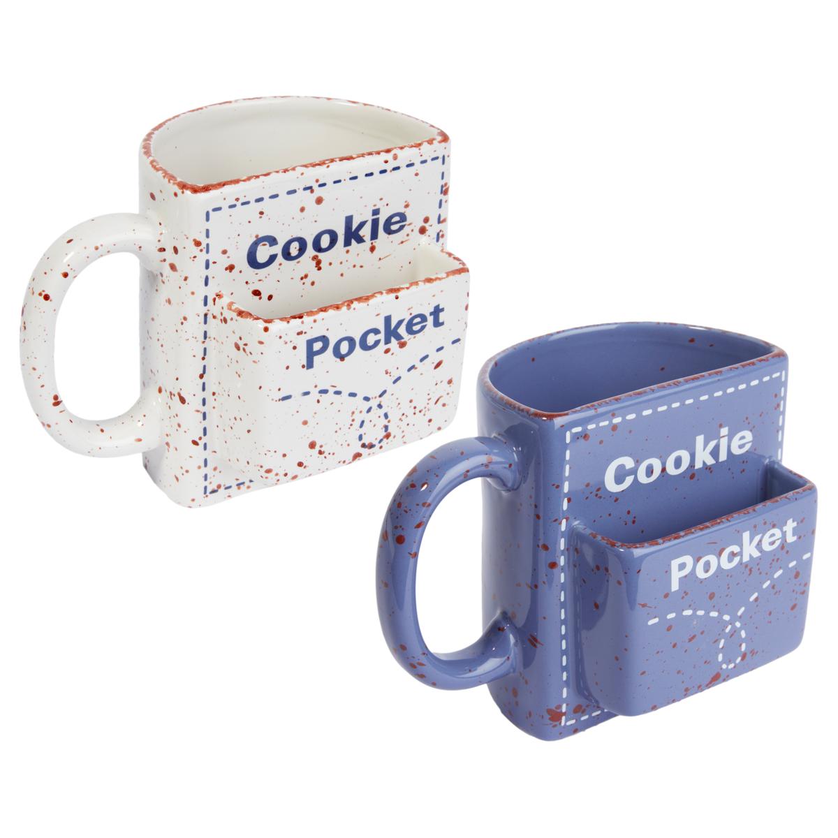 Emryn House Cookie Pocket Mugs Set of 2 with Gift Box - 23296398 | HSN