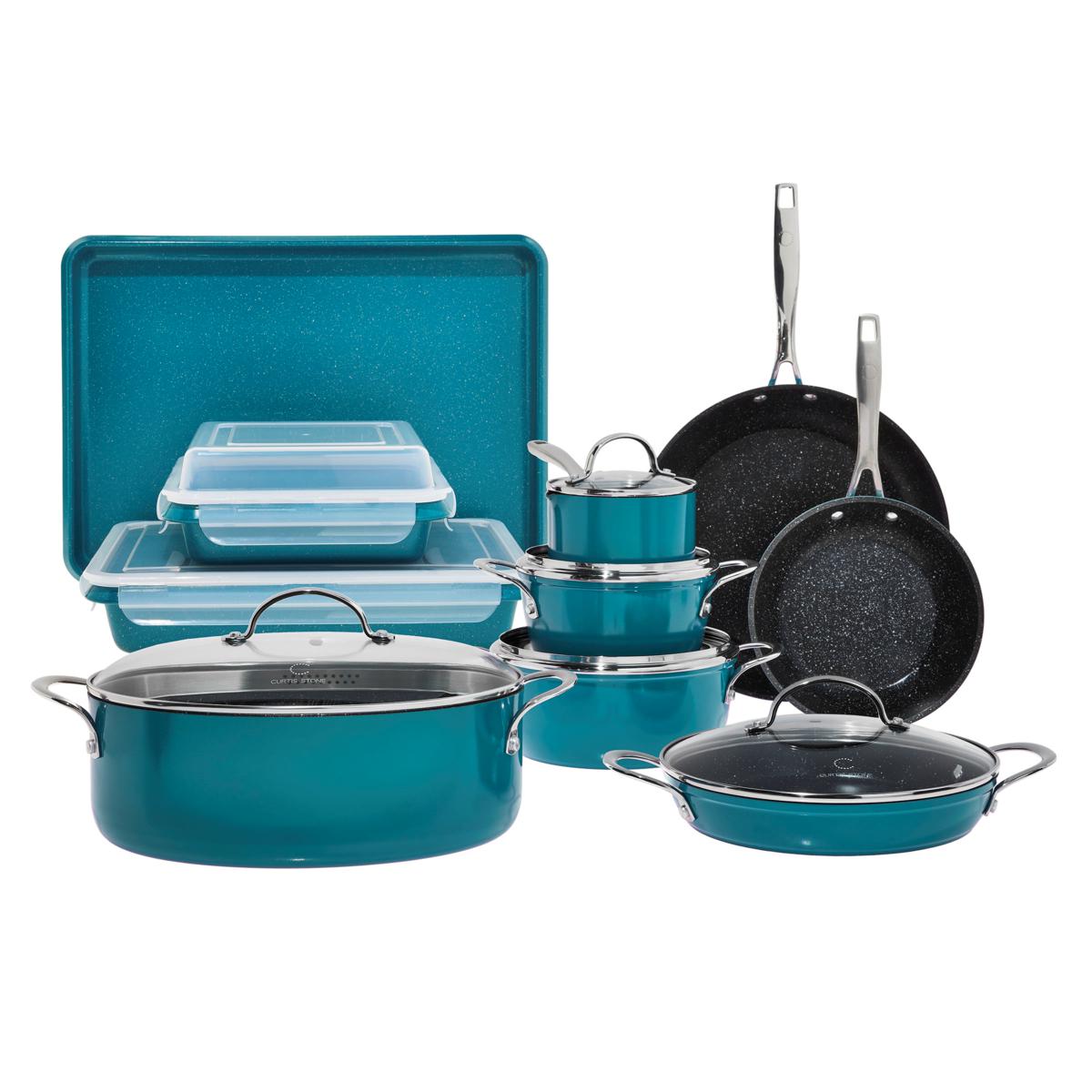Curtis Stone 17-piece All-Purpose Cookware Set | HSN