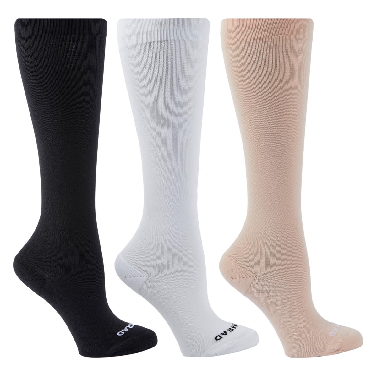 Comrad Knee-high Wide Compression Socks 3-pack | HSN