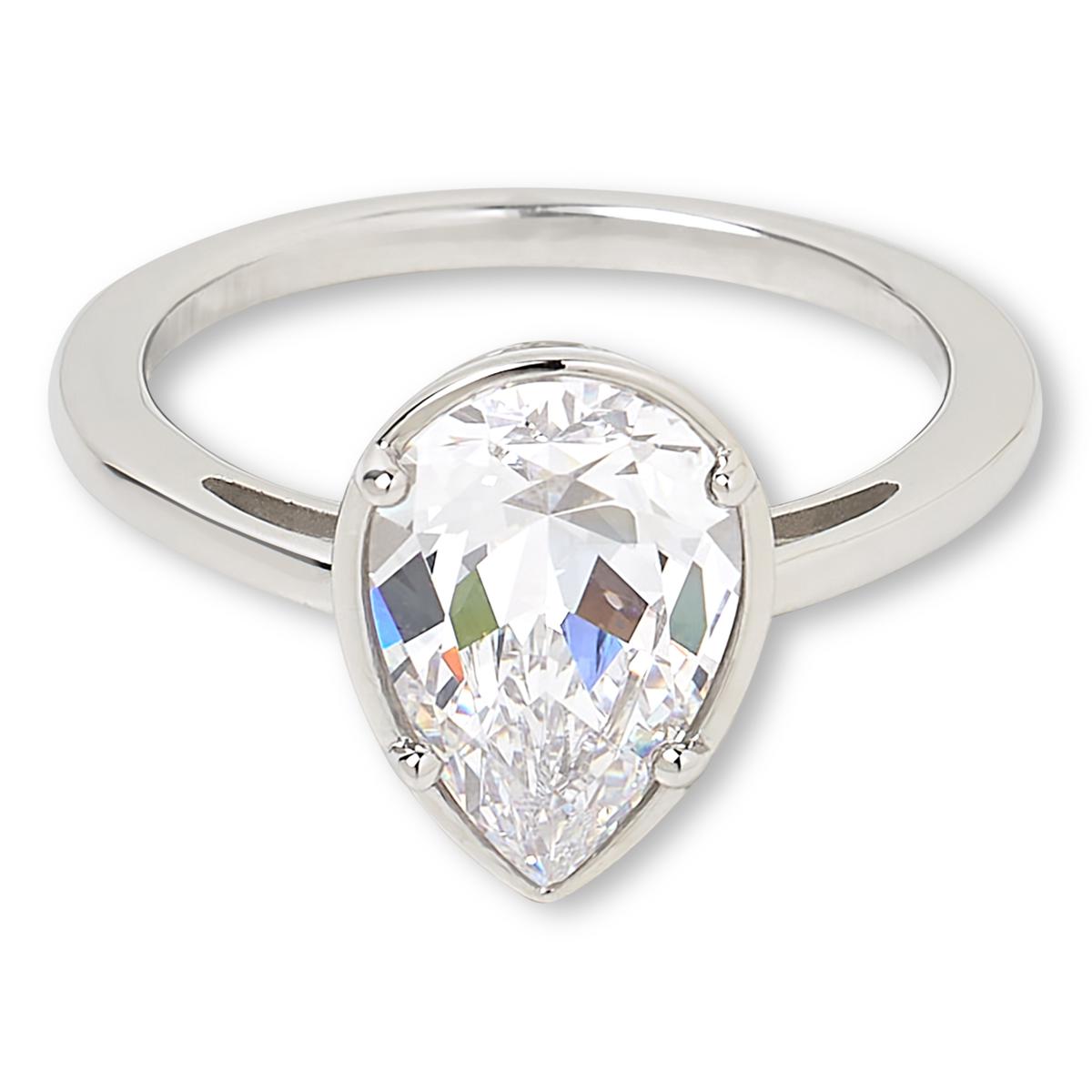 "As Is" Radiance by Absolute™ Simulatd Diamond Bezel-Set Solitaire Rng - 23316680 | HSN
