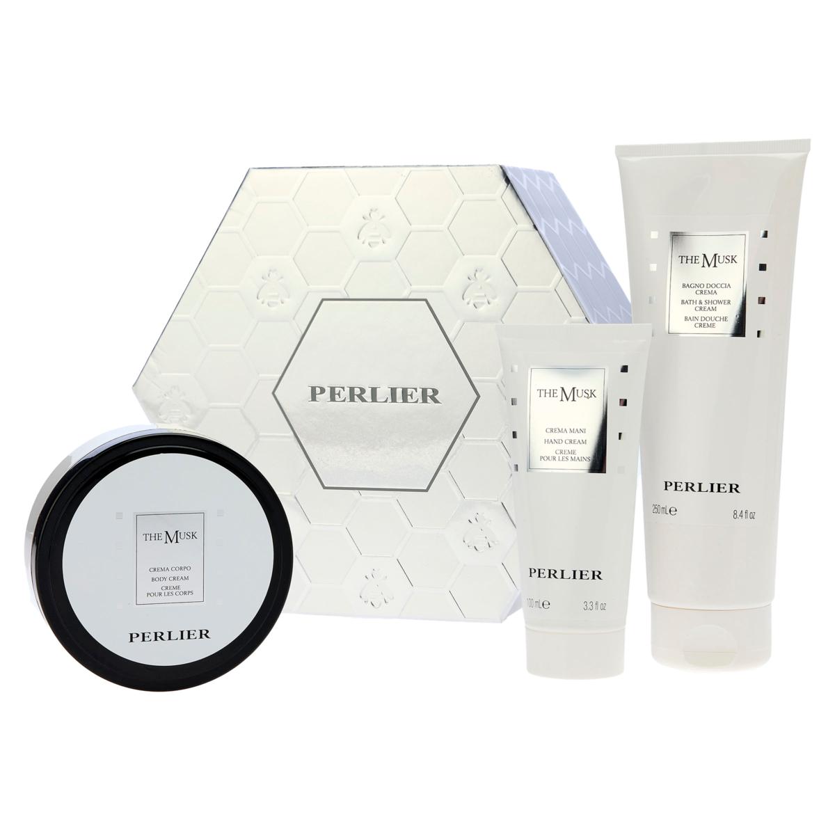 Perlier The Musk 3-piece Bath and Body Holiday Kit | HSN