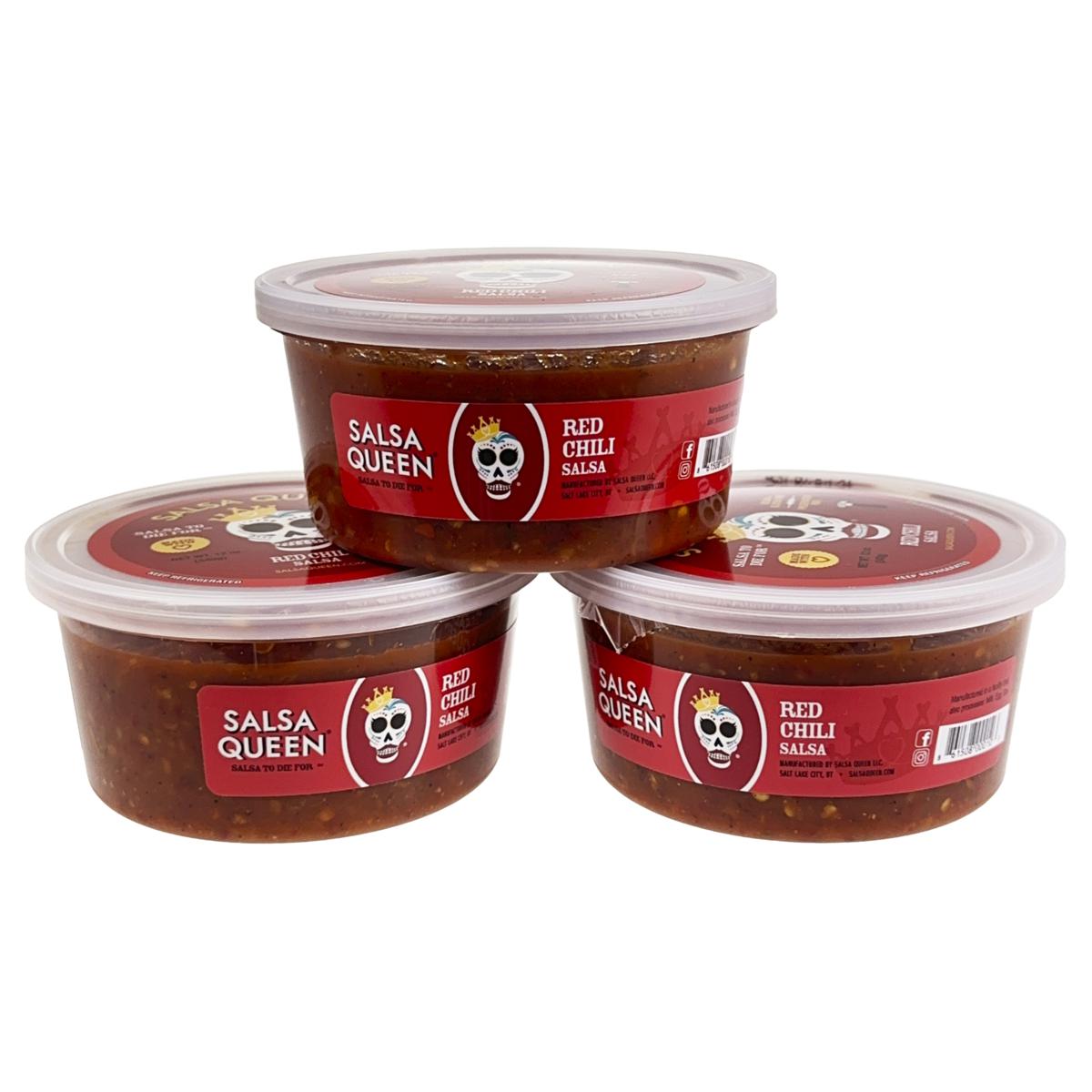 Salsa Queen 3-pack 12 oz. Red Chili Salsa | HSN