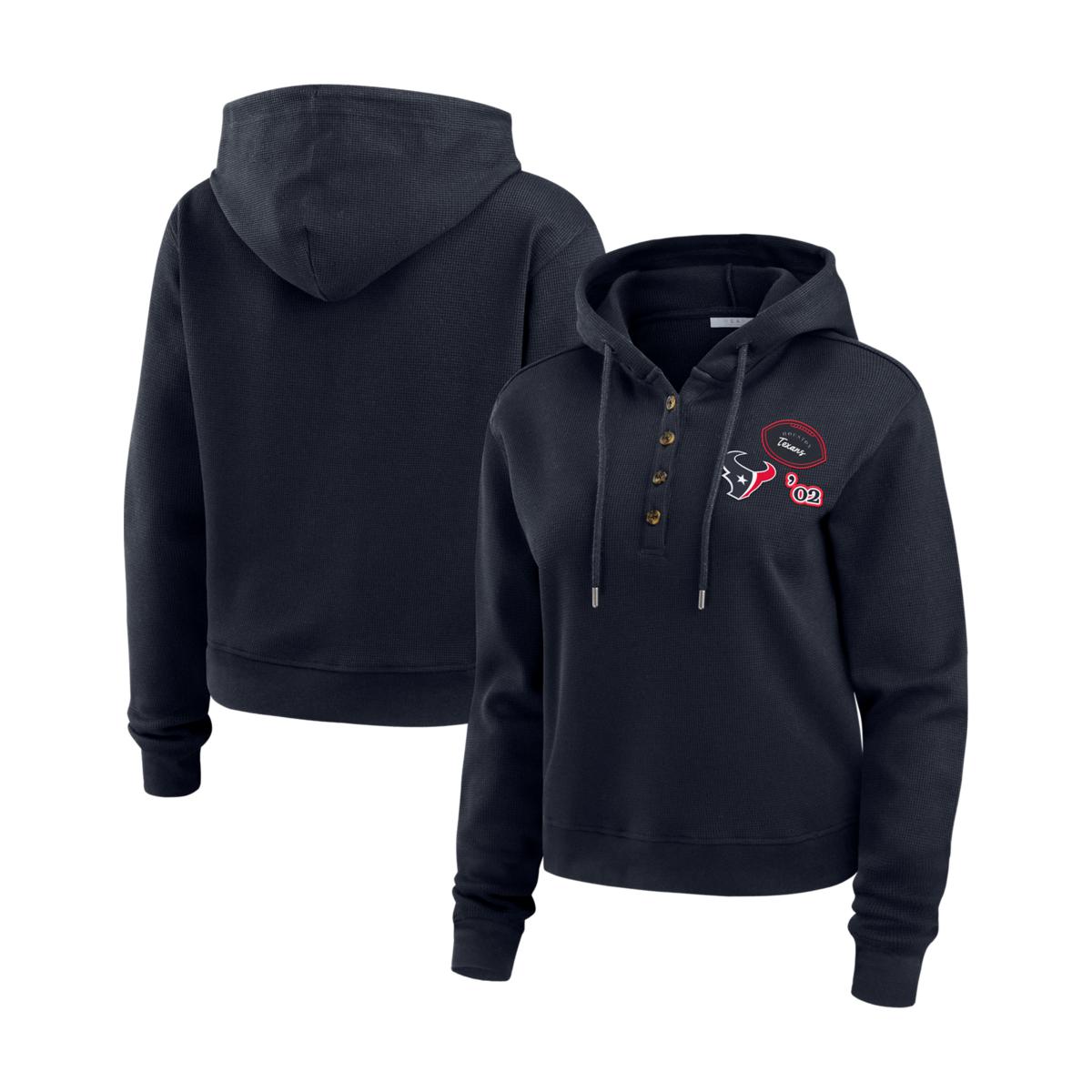 Officially Licensed NFL Wear by Erin Andrews Hooded Waffle Top ...
