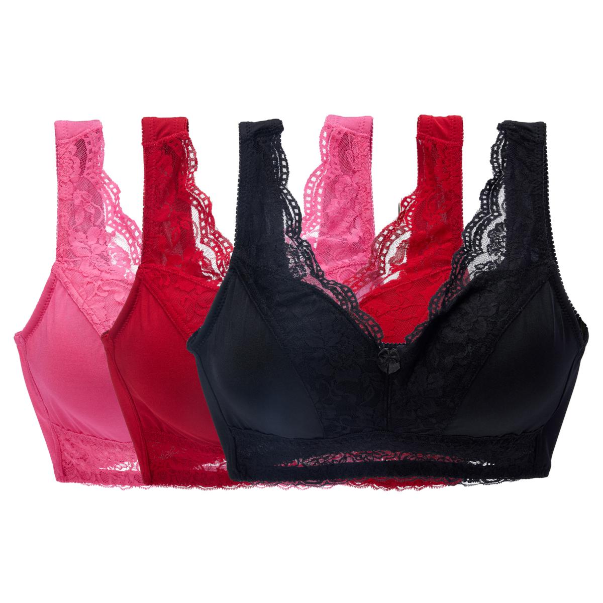 Rhonda Shear 3-pack Classic Pin-Up Bra | HSN