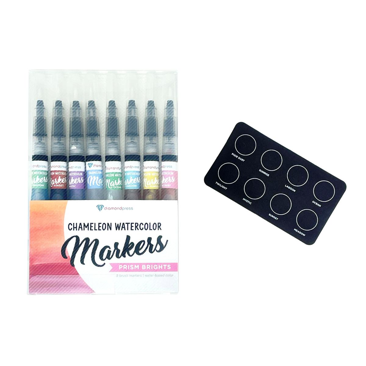 Diamond Press Chameleon Watercolor Marker Kit | HSN