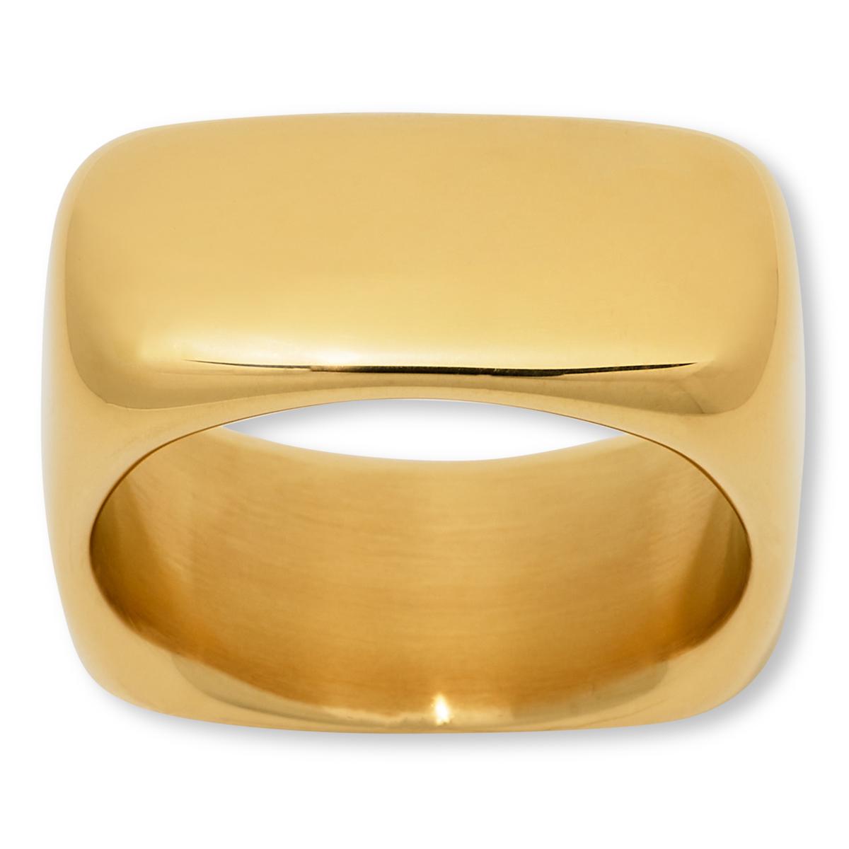 Soave Oro 14K Gold Electroform Square Ring - 23344821 | HSN