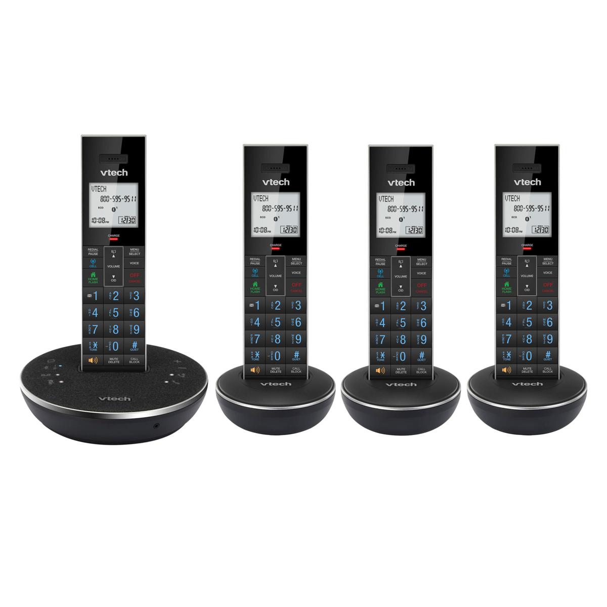 VTech 4-piece Cordless Handset with Call Block and Link to Cell | HSN