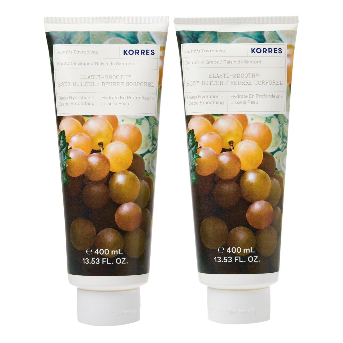 Korres 2-pack Mega Size Coffee Beans ElastiSmooth Body Butter ...