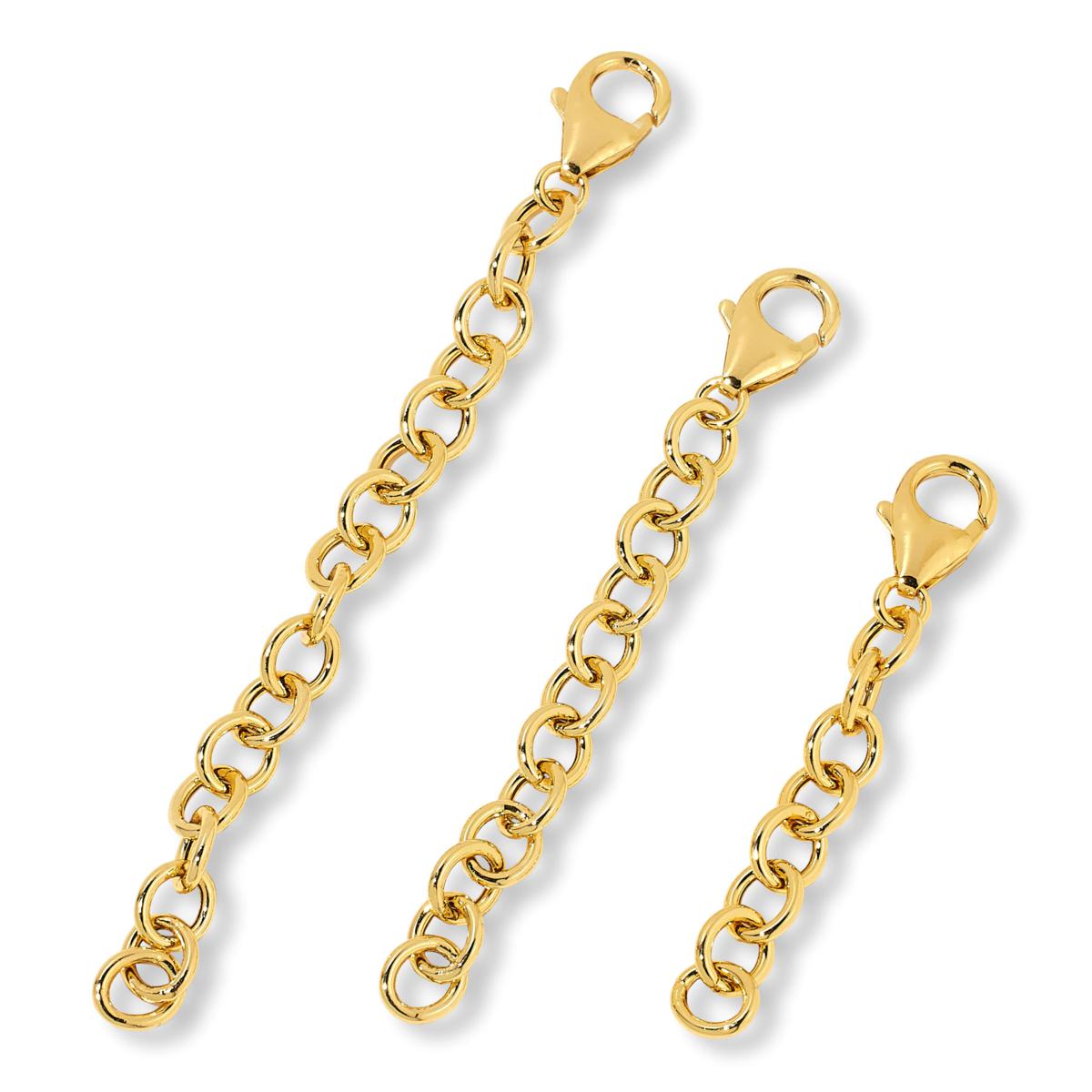 Bellezza Bronze 3-pack Chain-Link Extenders | HSN