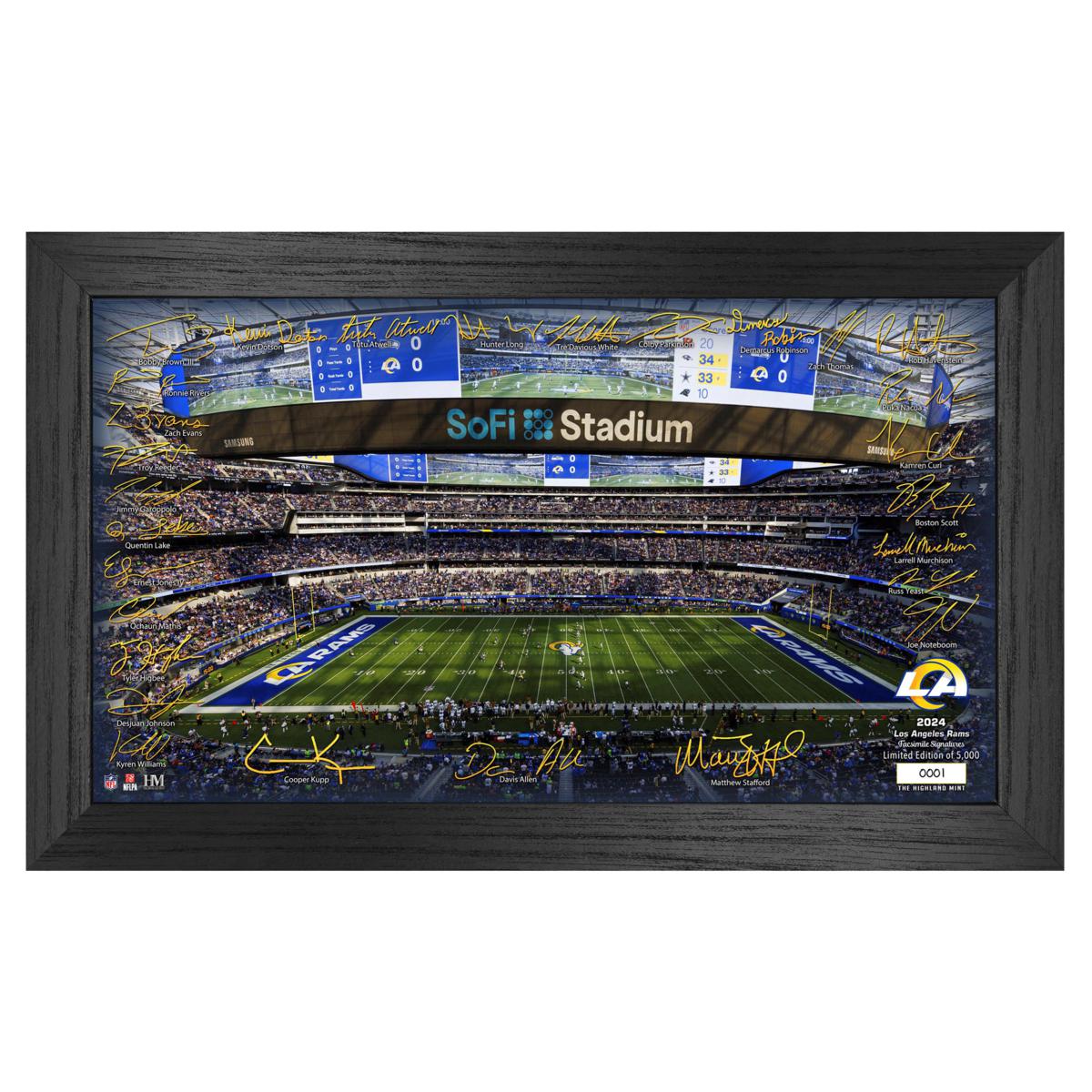 Officially Licensed NFL 20" x 12" Signature Frame - Rams - 23369561 | HSN