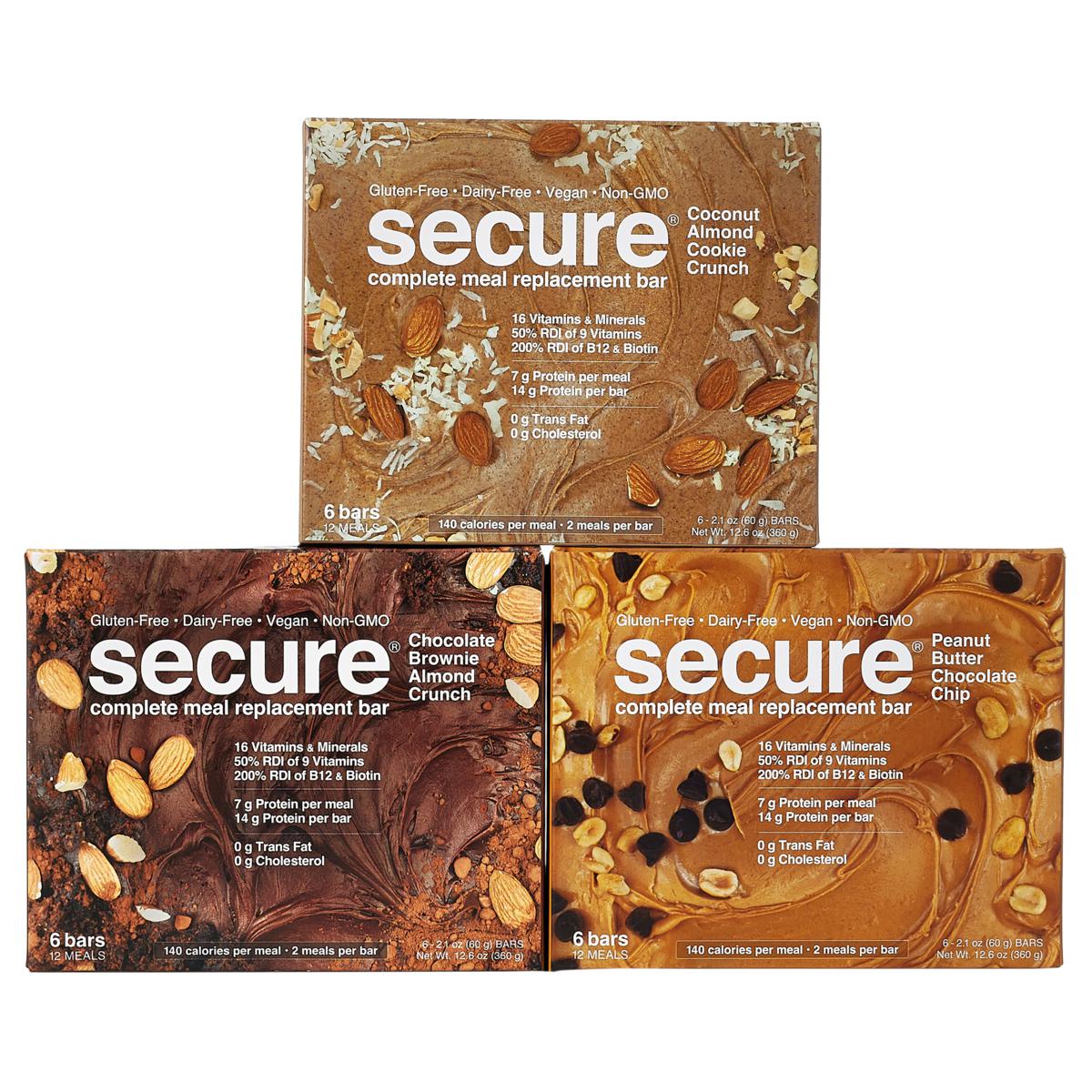 Andrew Lessman Secure Complete Meal Replacement Bars - 18-count | HSN