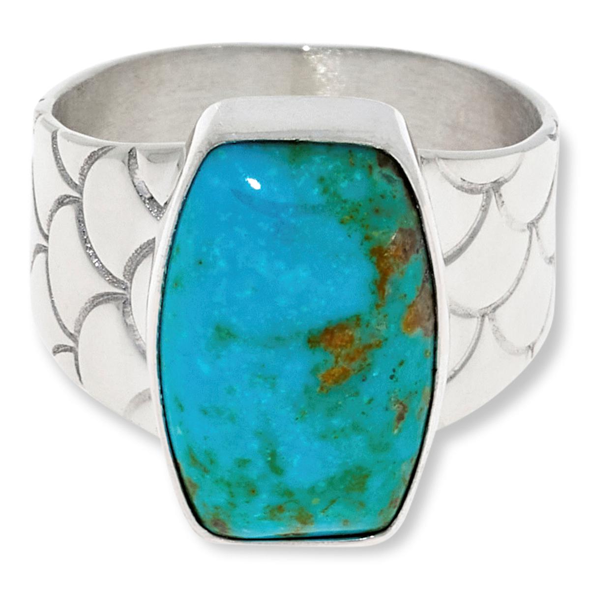Jay King Sterling Silver Sonoran Turquoise Ring - 23379336 | HSN