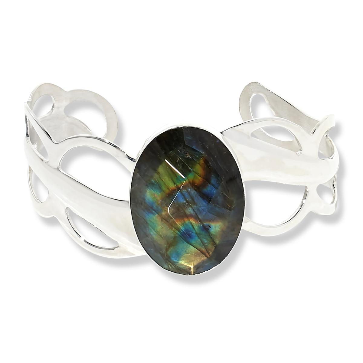 Jay King Gallery Collection Sterling Silver Labradorite Cuff Bracelet | HSN