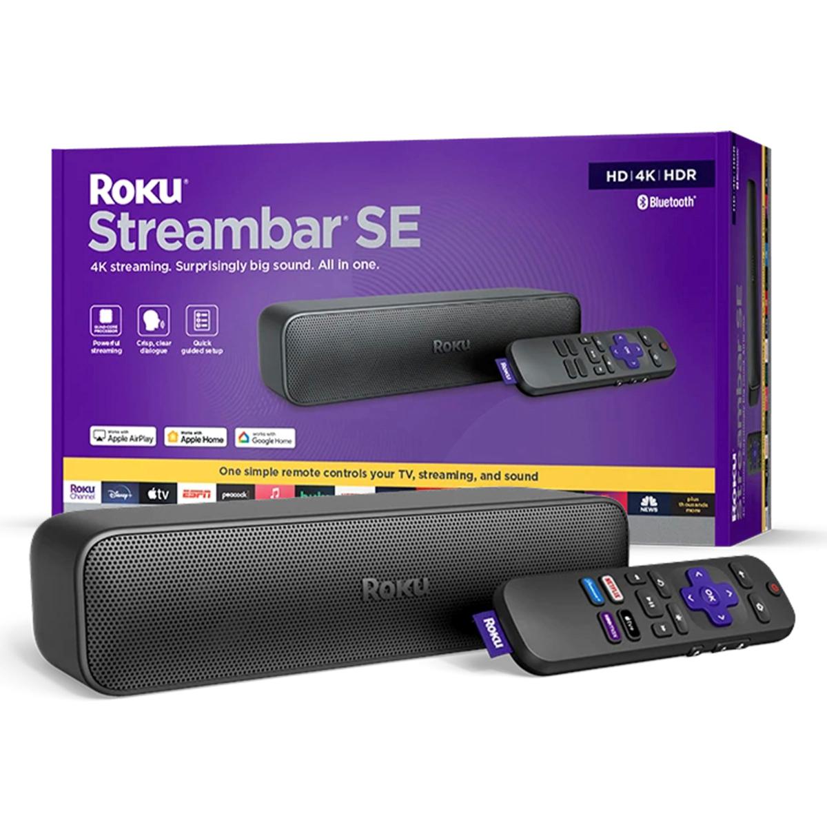 Roku Streambar SE 4K Streaming Player and Sound Bar with Voucher - 23396294 | HSN